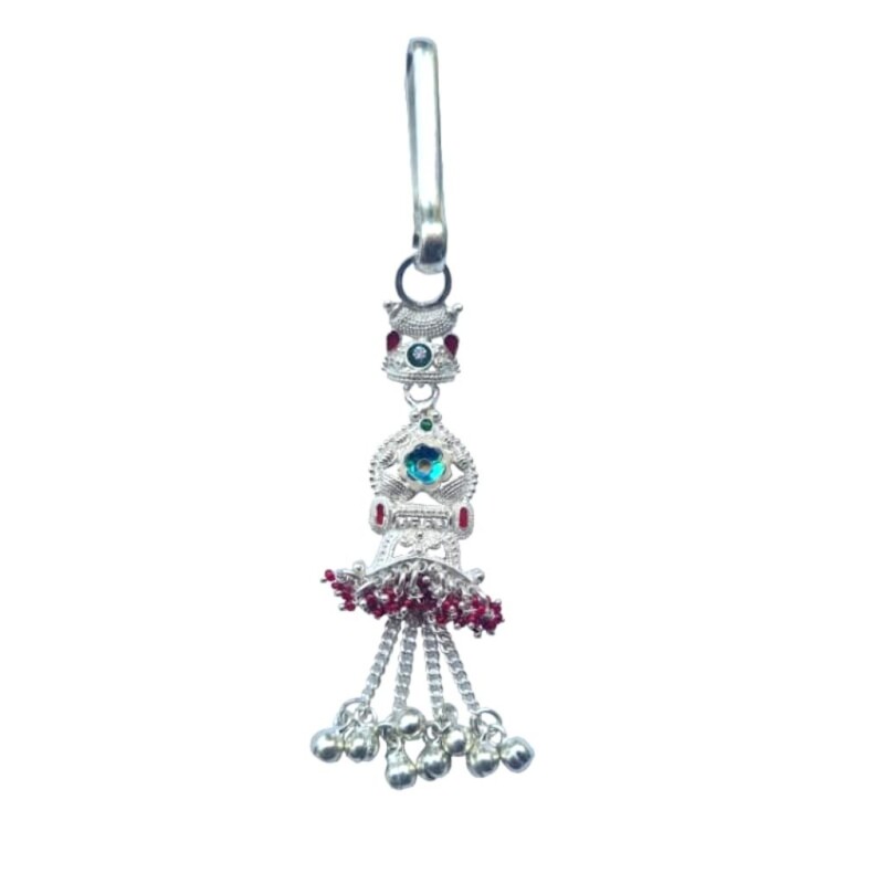 solid-pure-925-sterling-silver-indian-saree-waist-keychain-holder